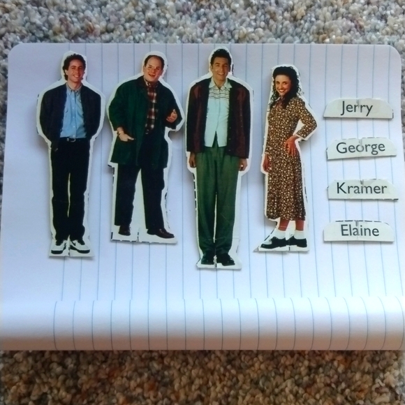 seinfeld | Art | Seinfeld Cut Out Figures All 4 From Kelloggs Cereal ...